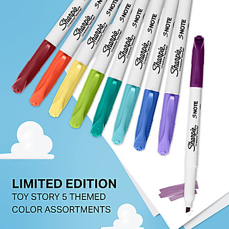 Sharpie S Note Creative Highlighters Toy Story 5 Packaging Chisel Tip ...