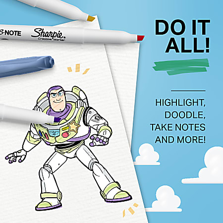 Sharpie S Note Creative Highlighters Toy Story 5 Packaging Chisel Tip ...