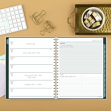 Cambridge Emerald Isle 2026 Weekly Monthly Planner Large 8 12 x 11 ...