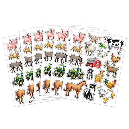 Teacher Created Resources Stickers 2 12 x 12 Farm 120 Stickers Per Pack ...