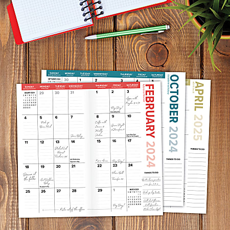 2024 2025 Willow Creek Press 2 Year Monthly CheckbookCalendar 3 12 x 6 ...