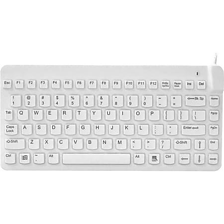 Man Machine Premium Waterproof Disinfectable Silent 12 Keyboard Cable ...