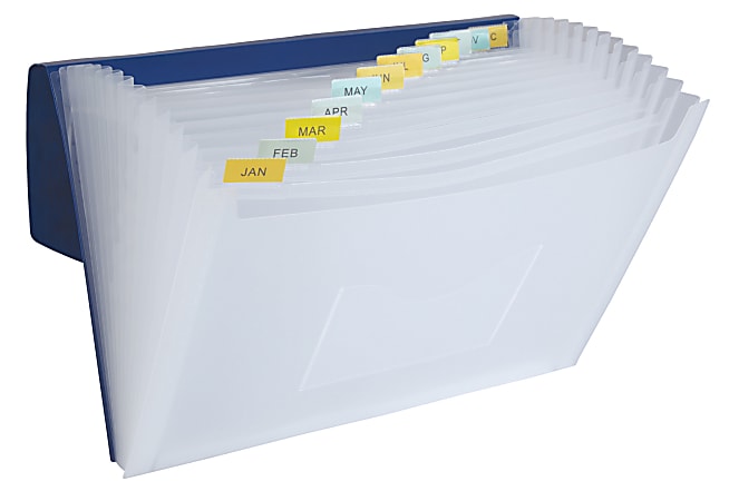 Office Depot Brand Twin Tone Poly Expanding File 7 Expansion Letter ...