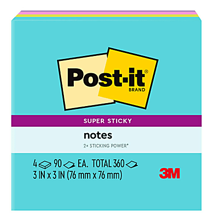 Post-it and Scotch Brand Essentials Pack, 7 Pads of Assorted Super ...