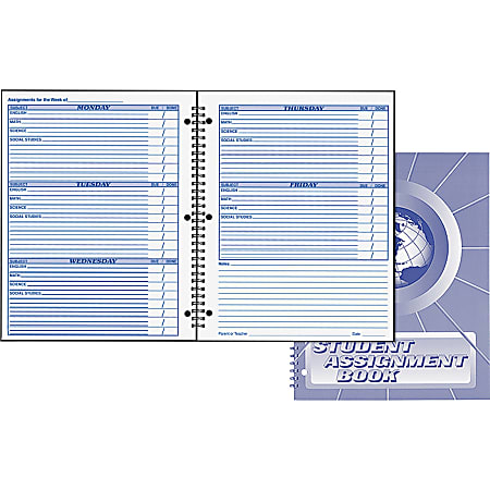 Hubbard Ward 40 Week Student Assignment Book 8 12 x 11 Purple - Office ...