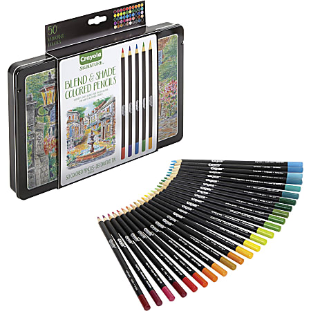 Crayola Blend Shade Colored Pencils Set 50 Set - Office Depot