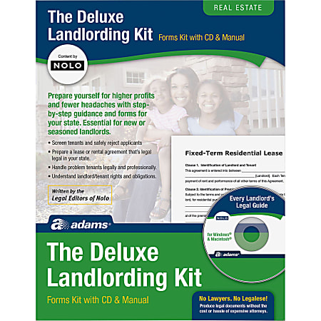 Adams Landlording Kit Forms and Instructions - Office Depot