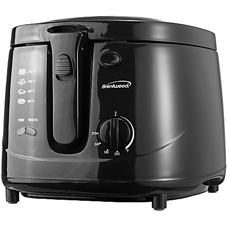 Brentwood 2.5 L Deep Fryer Black - Office Depot