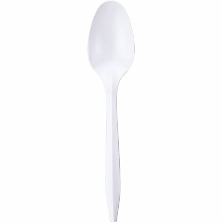 Genuine Joe HeavyMedium Weight Polypropylene Spoons White Box Of 1000 ...