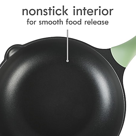 Kenmore Theodore Cast Aluminum Nonstick Saut Pan With Lid 13 GrayMint ...