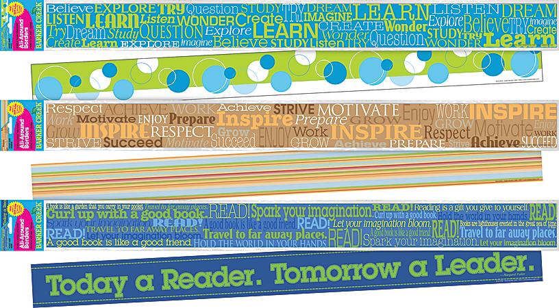 Barker Creek Double Sided Border Strips 3 x 35 Word Wall Set Of 36 ...