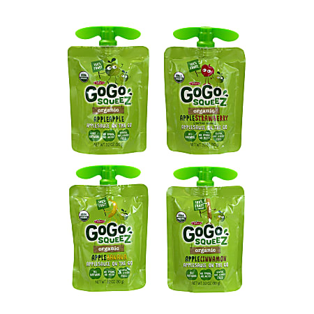 Materne GoGo Squeez Organic Applesauce On The Go Variety Pack 3.2 Oz ...