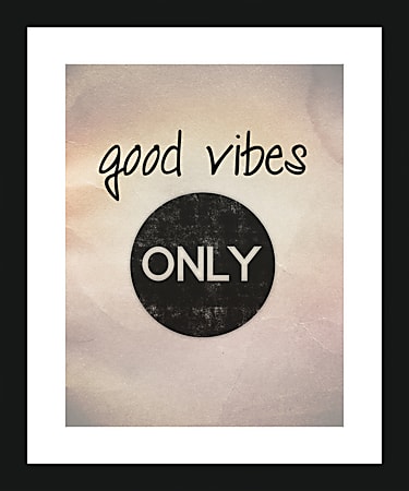 PTM Images Framed Art Good Vibes 16 H x 13 W - Office Depot