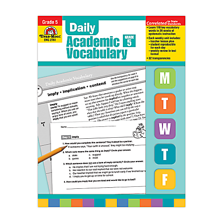 Evan Moor Daily Academic Vocabulary Grade 5 - Office Depot