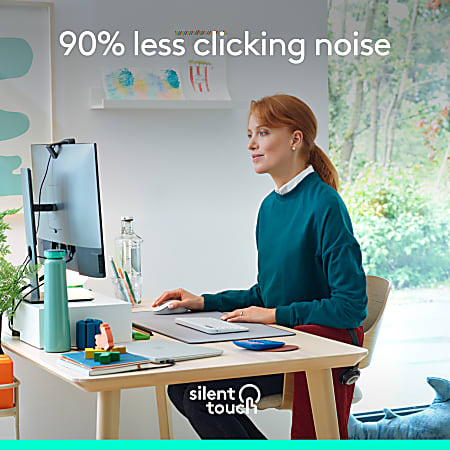 Logitech Signature M650 Wireless Mouse Off White - Office Depot