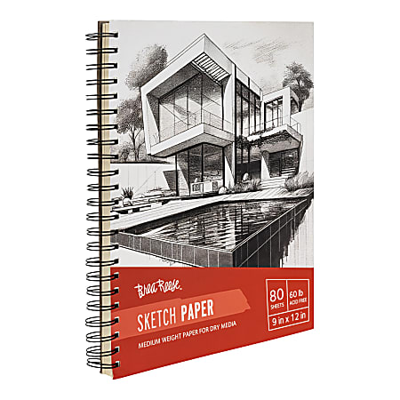 Brea Reese Sketch Paper Pad 9 x 12 80 Sheets White - Office Depot