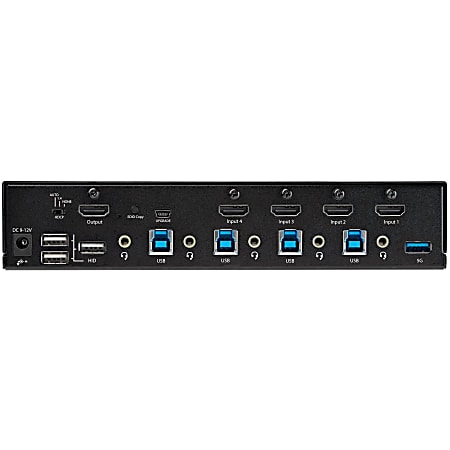 StarTech.com 4 Port HDMI KVM Switch 4K 60Hz UHD HDR HDMI 2.0 Single ...