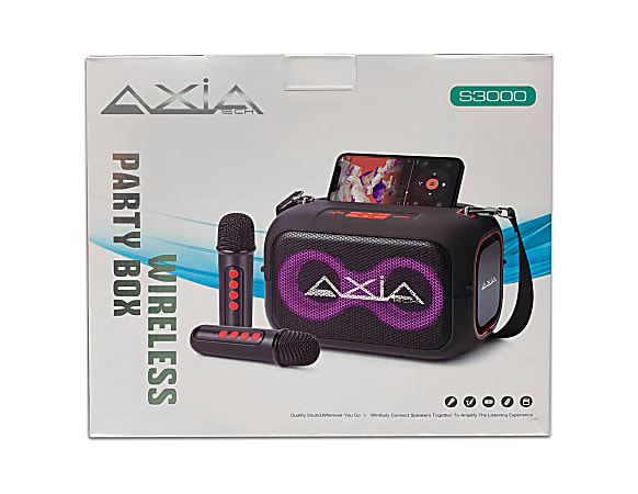 Quick Communication Corp. AIXA Tech Wireless Speakers Black - Office Depot