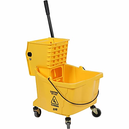 Genuine Joe 35 quart Side Press Mop Bucket Wringer Combo 8.75 gal ...