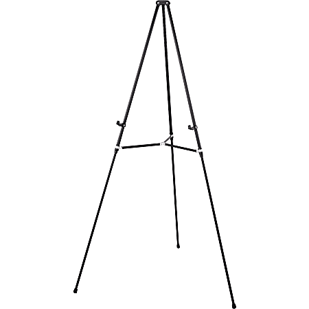 Quartet Lightweight Telescoping Easel Black Aluminum - Office Depot