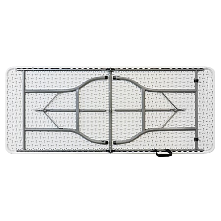 Elama Plastic Folding Outdoor Furniture Table 29 12 H x 29 12 W x 70 ...