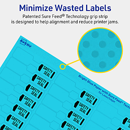 Avery Printable Labels With Sure Feed Technology 94749 BBP20 Barbell 12 ...
