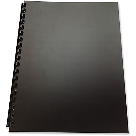 GBC 100percent Recycled Poly Binding Covers 8 12 x 11 Black Pack Of 25 ...