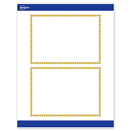 Avery Printable Invitation Cards With Sure Feed Technology 5 x 7 Matte ...