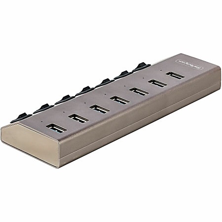 StarTech.com 7 Port Self Powered USB C Hub with Individual OnOff Switch DesktopLaptop USB C to ...