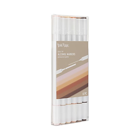 Brea Reese Dual Tip Alcohol Markers Neutrals Pack Of 6 Markers - Office ...