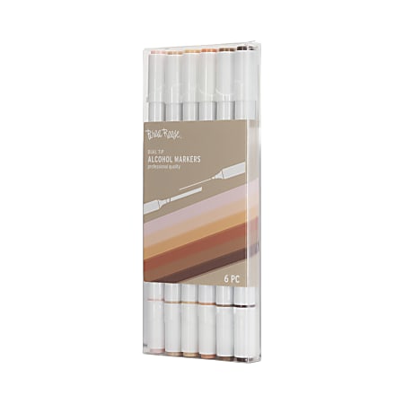 Brea Reese Dual Tip Alcohol Markers Neutrals Pack Of 6 Markers - Office ...