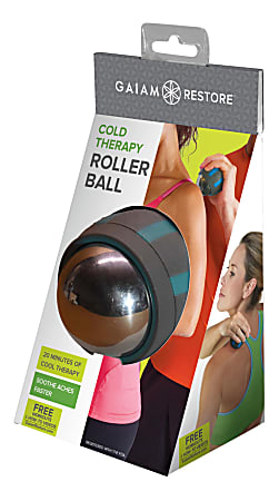 Gaiam Restore Cold Therapy Roller Ball 4 316 H x 3 316 W x 7 12 D ...