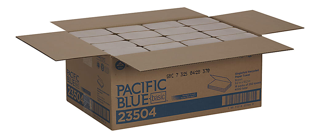 Pacific Blue Basic by GP PRO 1 Ply S Fold Paper Towels 9.25 X 9.9 ...