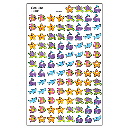 Trend superShapes Stickers Sea Life 800 Stickers Per Pack Set Of 6 ...