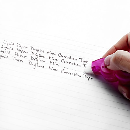 Paper Mate Liquid Paper DryLine Mini Fashion Correction Tape 1 Line x ...
