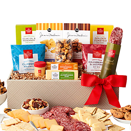 Hickory Farms Savory Snack Gift Box 11 items - Office Depot
