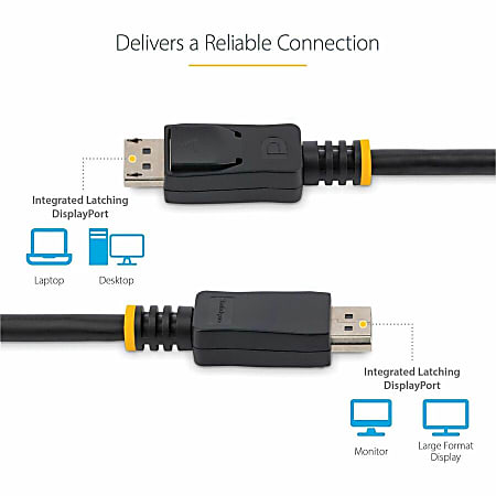 StarTech.com 6ft 2m DisplayPort 1.2 Cable 10 Pack 4K x 2K UHD VESA ...