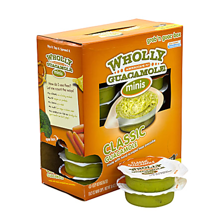 Wholly Guacamole Minis 2 Oz Pack Of 18 Packets - Office Depot