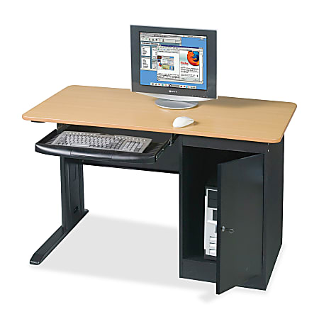 Balt Locking Computer Workstation BlackTeak - ODP Business Solutions