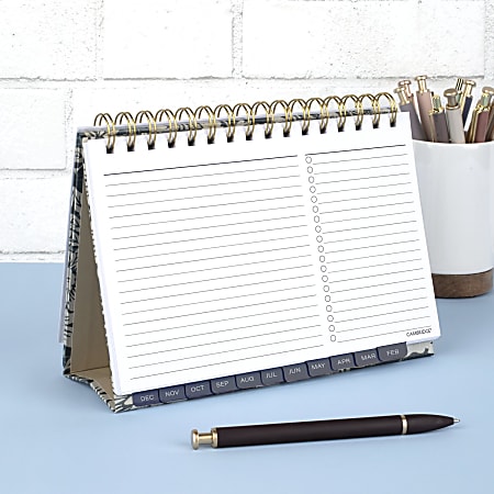 Mead Cambridge Denim Blooms Monthly Planners and Notes 185020227 ...