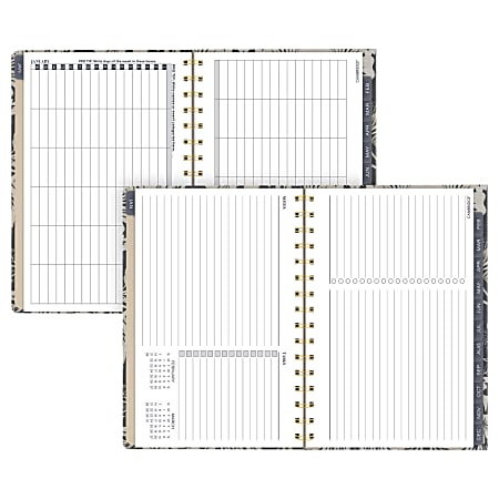 Mead Cambridge Denim Blooms Monthly Planners and Notes 185020227 ...