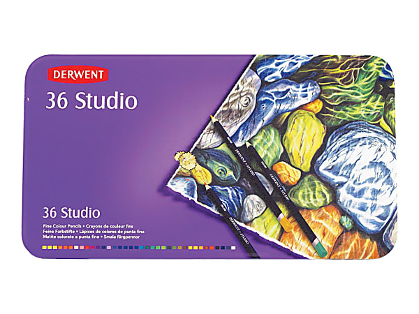 Derwent Studio Pencil Set Assorted Colors Set Of 36 Pencils - Office Depot