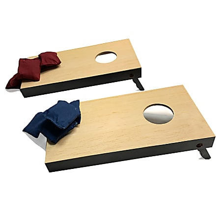 Quick Communication Corp. Game Play Bean Bag Toss Tabletop Game RedBlue ...