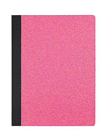 Office Depot Glitter Composition Book 7 14 x 9 34 Wide Ruled 200 Pages ...