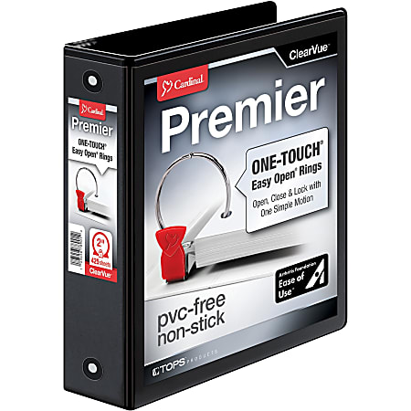 Cardinal Freestand Easy Open ClearVue Locking 3 Ring Binder 2 Round ...