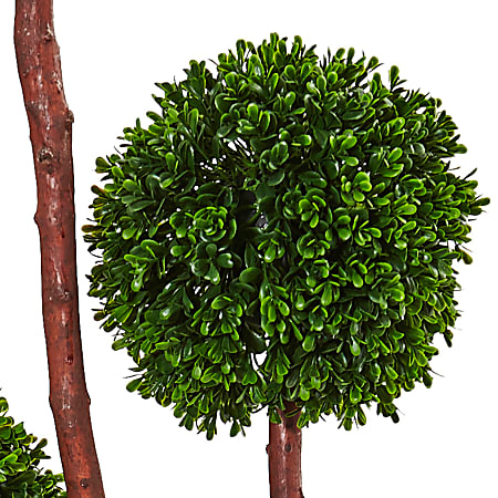 Nearly Natural Boxwood 60 H Artificial UV Resistant IndoorOutdoor Tree ...