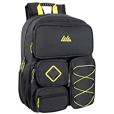 Summit Ridge Bungee Multi Pocket Backpack With 45 Piece School Supply ...