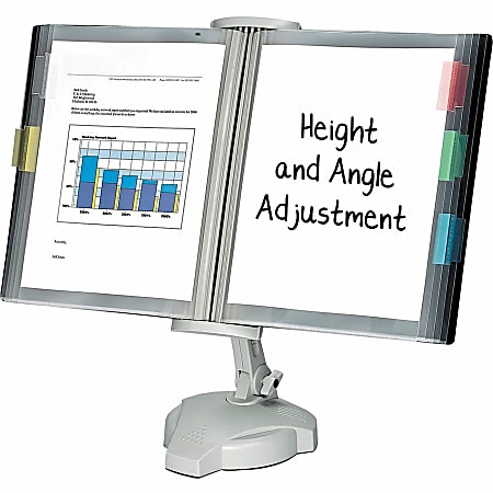 Fellowes Desktop Reference Rack Platinum - Office Depot