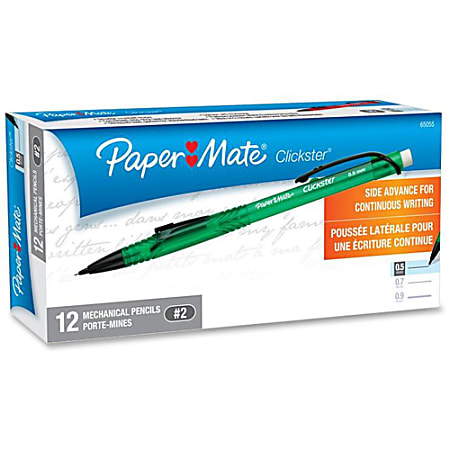 Paper Mate Clickster Grip Mechanical Pencil 0.5 mm Lead Diameter ...