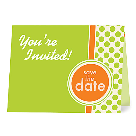 Full Color Note Card Invitations Folded 5 12 x 4 14 Warm White Matte ...